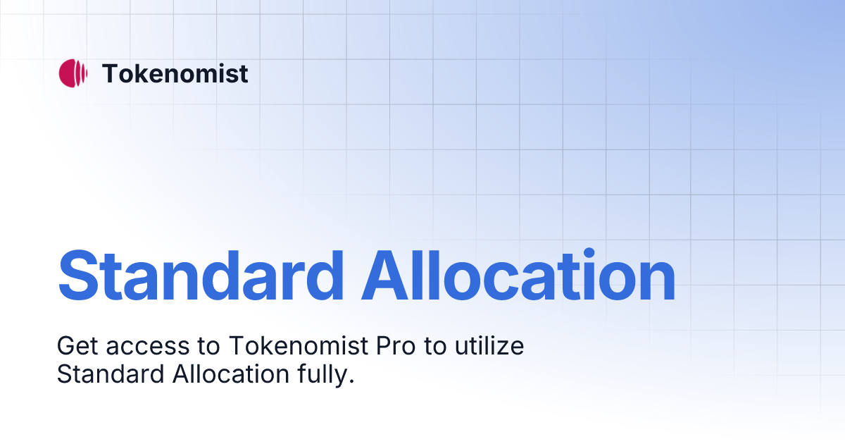 Standard Allocation | Tokenomist